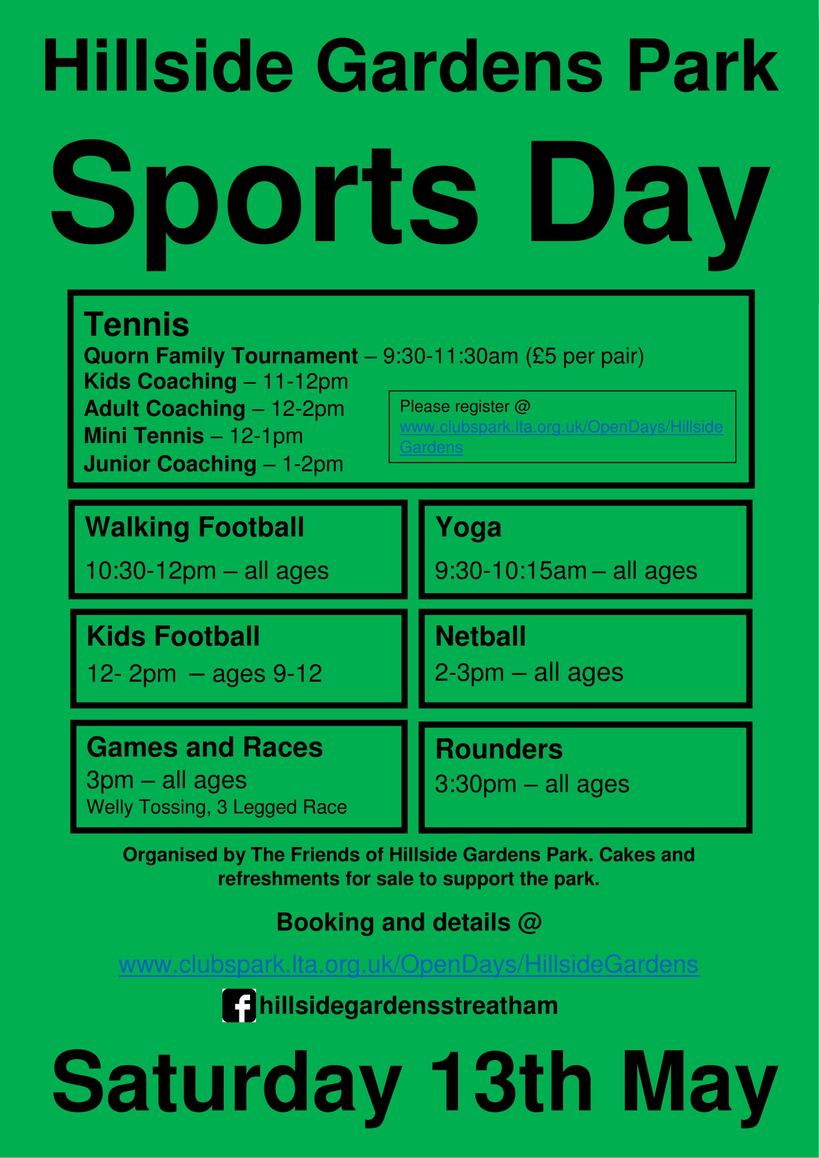 Sports Day Schedule Finalised! – Friends of Hillside Gardens And Palace ...